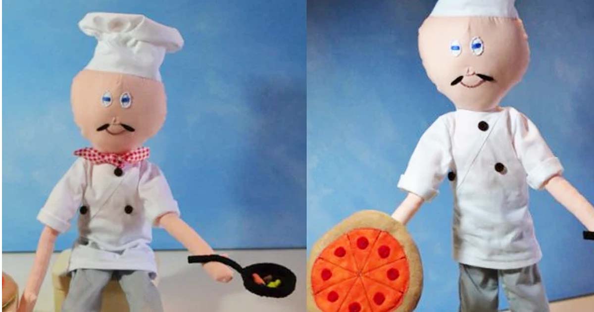 Pizza tonight, a personalized doll by Childs Own